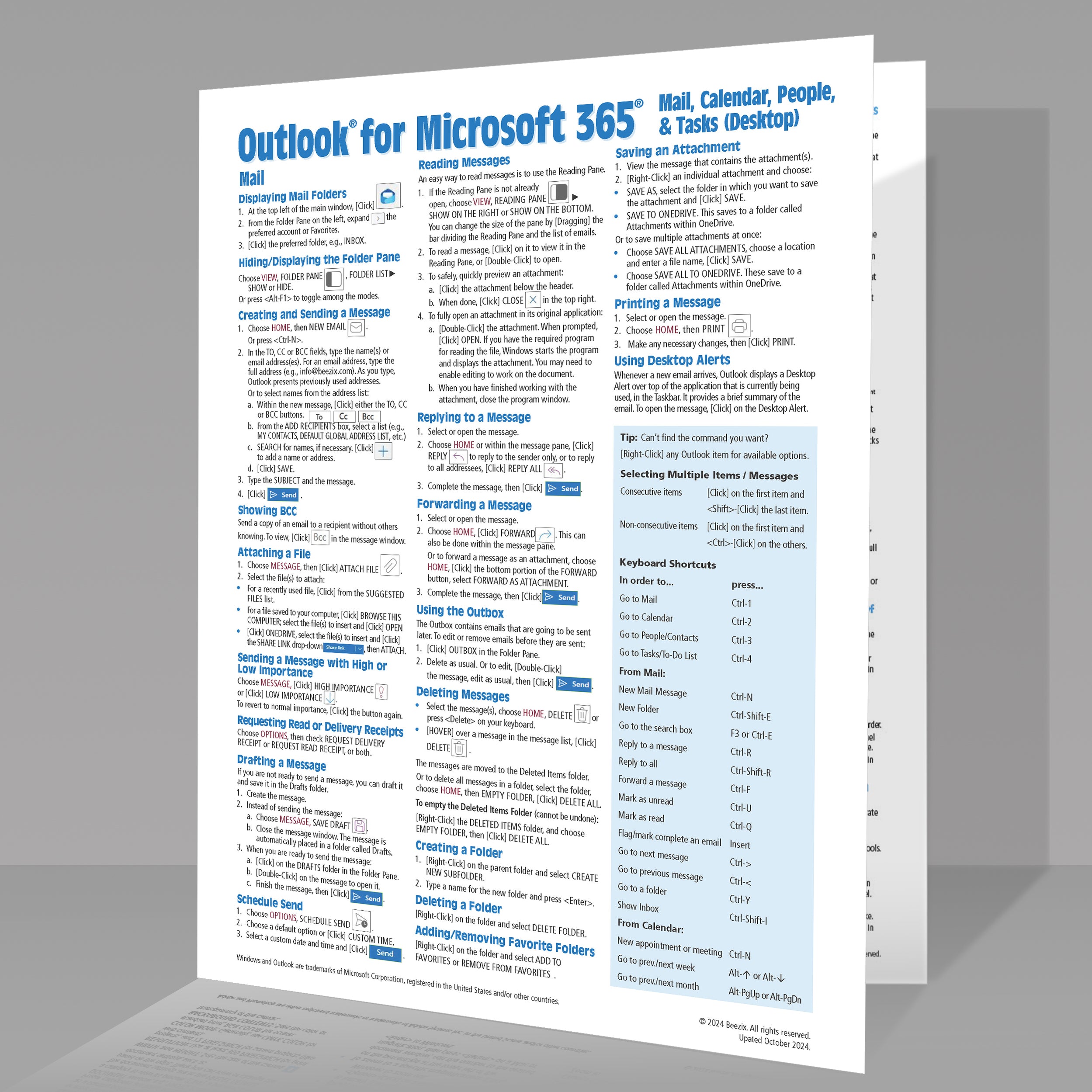 Microsoft Outlook 365 Guide & Cheat Sheet (New Outlook, Desktop Versio — Beezix