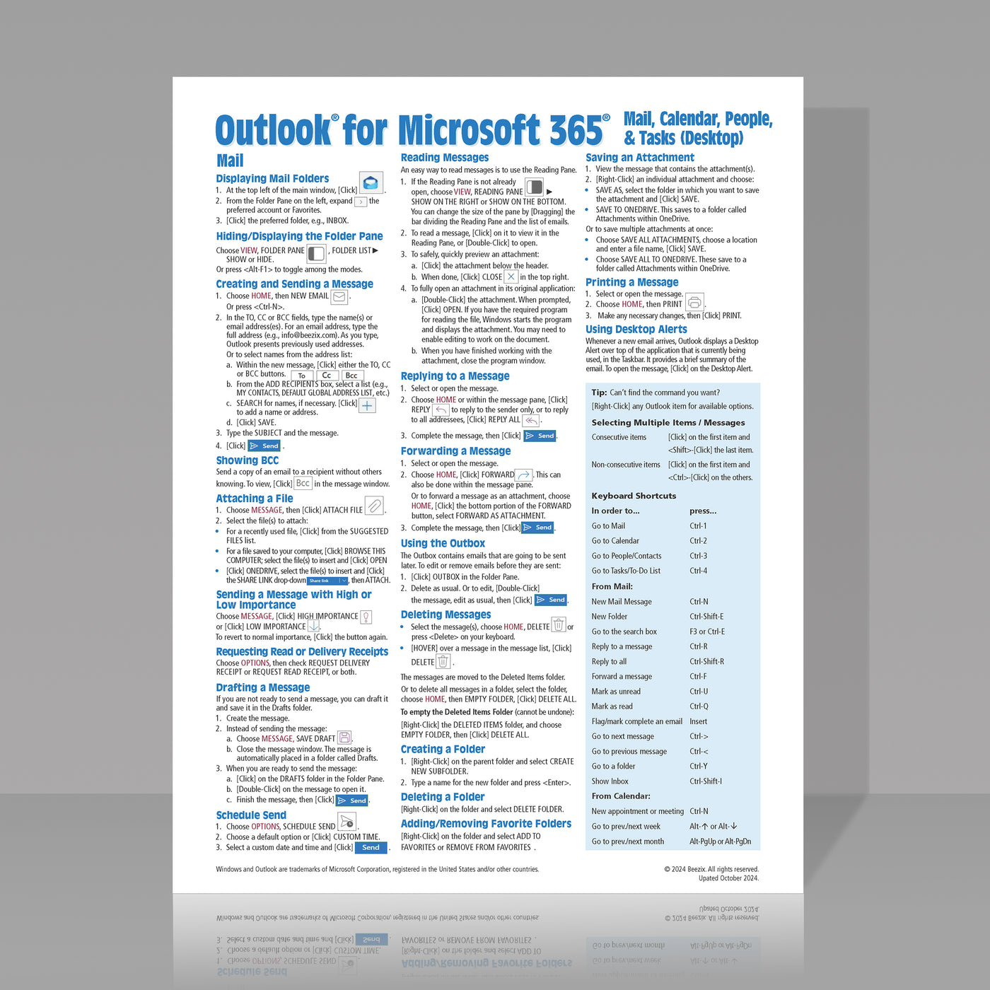 Microsoft Outlook 365 Guide & Cheat Sheet (New Outlook, Desktop Versio ...